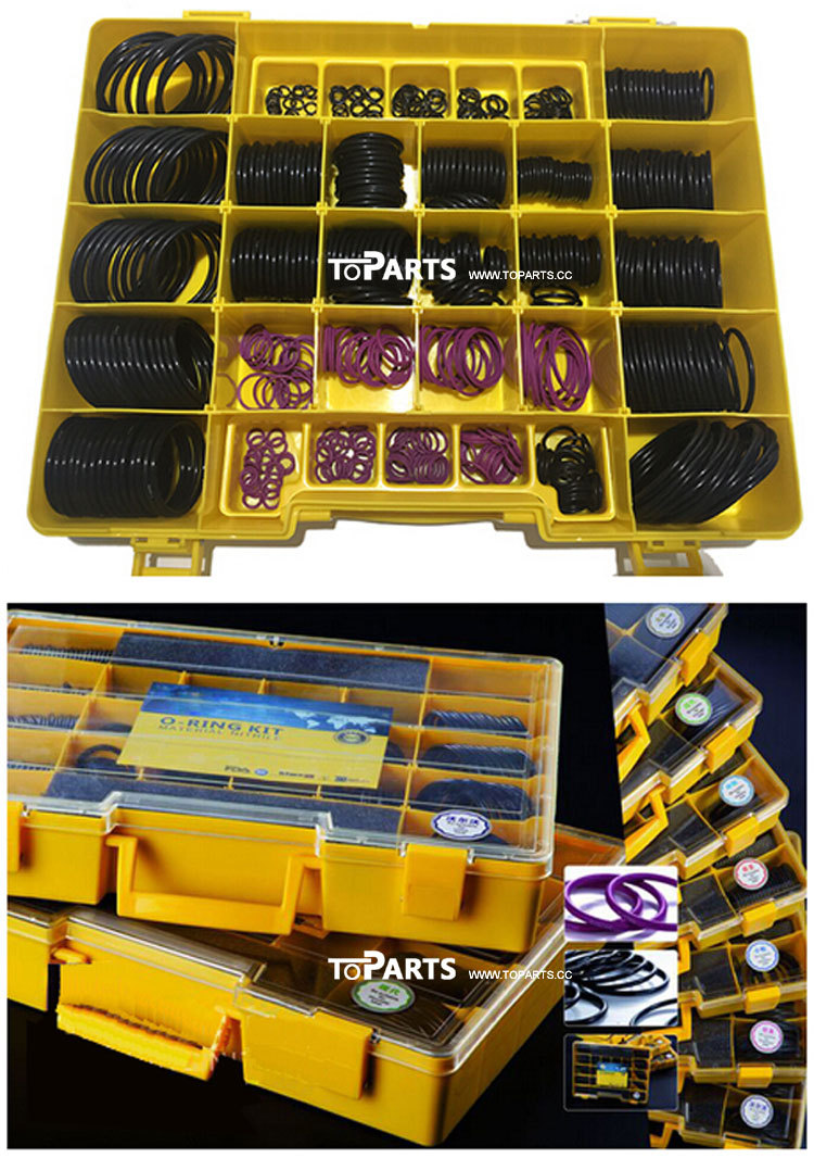 O-ring Seals And D-ring Kit Box For Excavator, High Quality O-ring ...