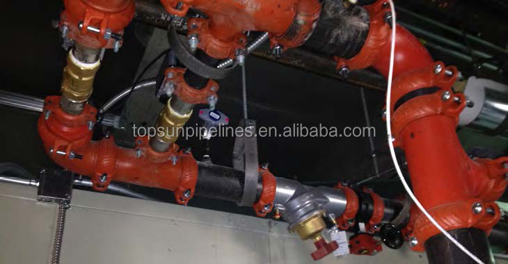 Fire Fighting Ductile Iron Pipe Fitting Vds Coupling Grooved 90 Degree ...