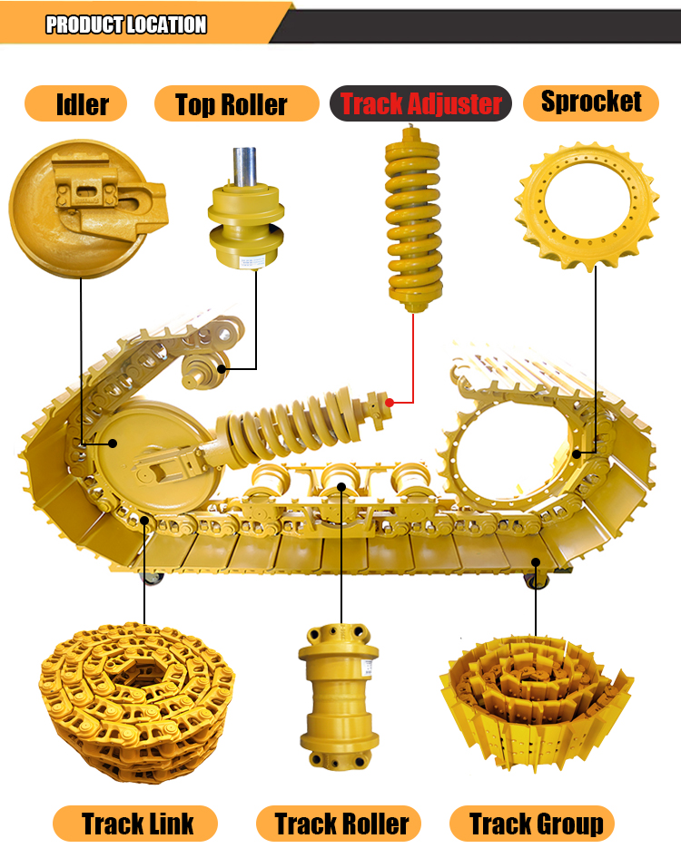 Excavator Track Adjuster Assy E324dl Construction Machinery Spare Part ...