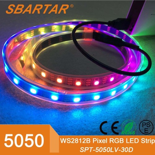 Ws2812b Dc5v Pixel Rgb Led Strip, 5meters 300led 300ic Smd5050 Ip67 ...