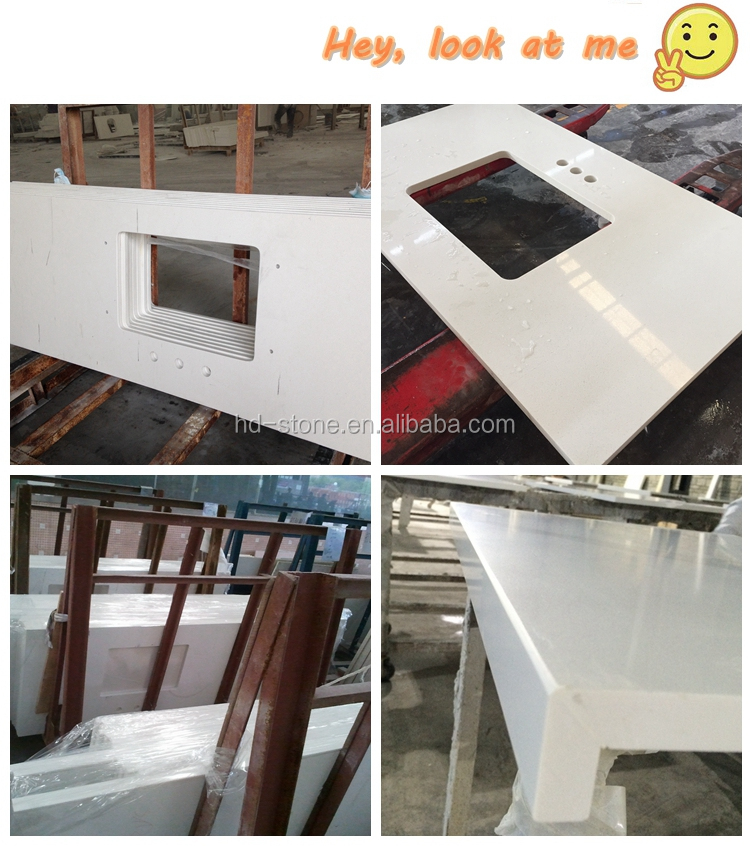 White Quartz Kitchen Countertops And Table Tops Prices, High Quality ...