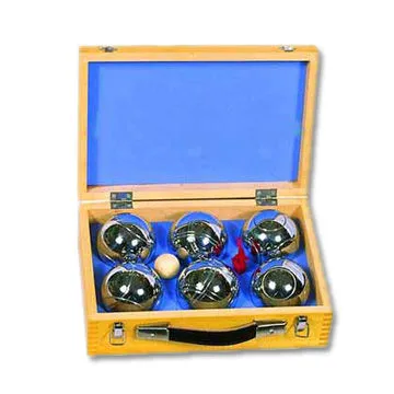 6 Ball Boules Set In Wooden Case, Available In Diameter Of 7.2 To 7.3cm ...