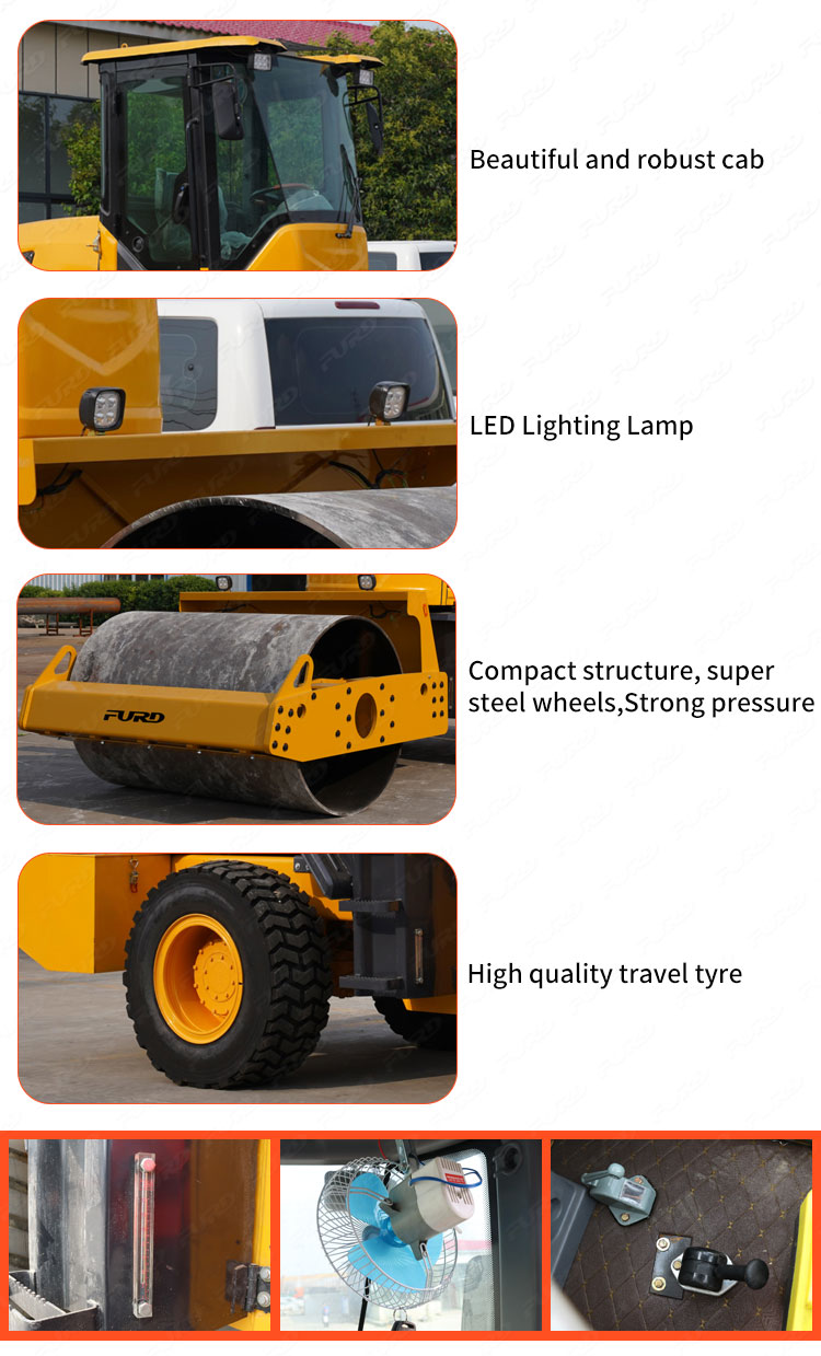 Large Steel Wheel And Large Road Roller 8t Road Roller Seat Driving ...