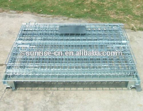 Foldable Galvanized Steel Pallet Cage, High Quality Foldable Galvanized ... Foldable Galvanized Steel Pallet Cage, High Quality Foldable Galvanized ...