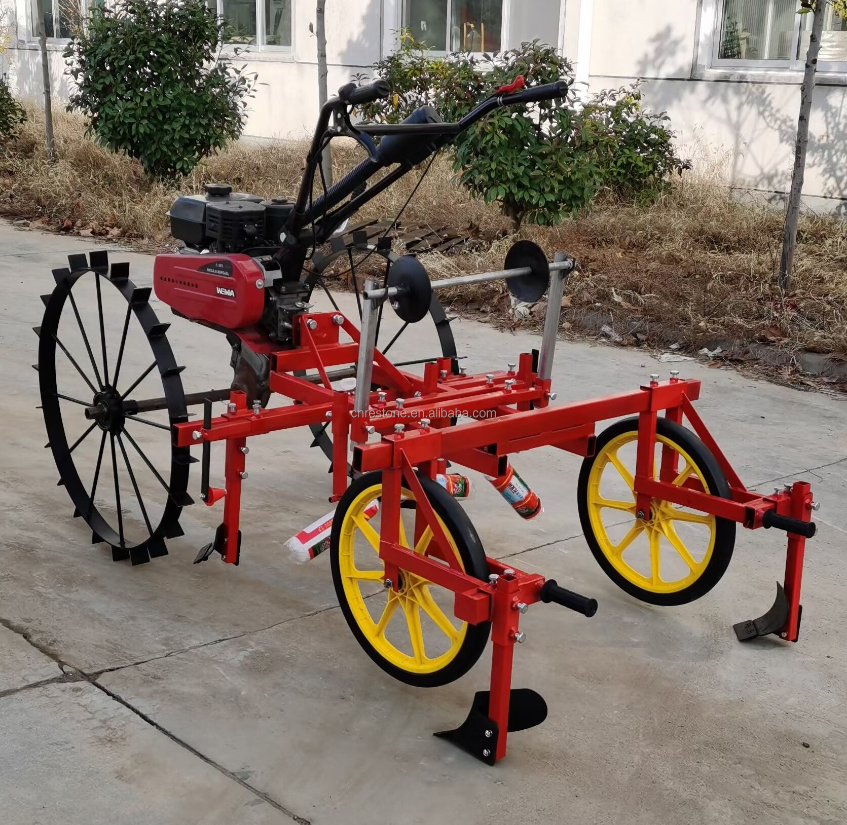 Mulch Applicator Film Lamination Mulching Machine For Walking Tractor ...