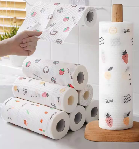 Custom Colored Printed Kitchen Absorbent Roll Paper Towel, High Quality ...