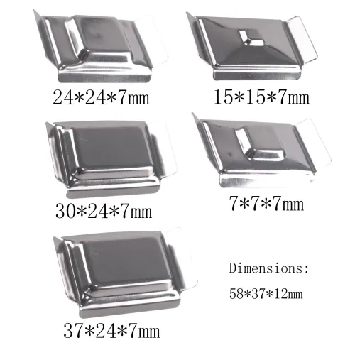 10pcs Stainless Steel Embedding Box Bottom Mold For Paraffin Section Organization Sample