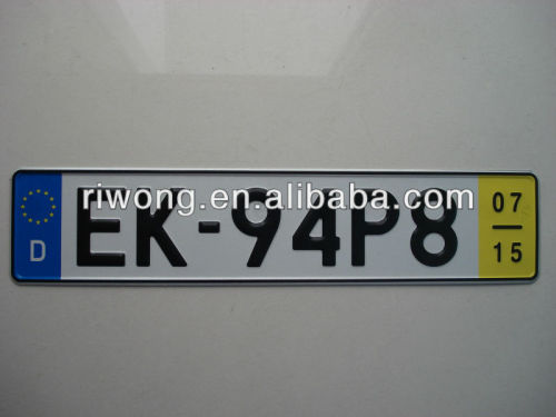 Vehicle Registration Plate, Number Plate, European Car License Plate ...