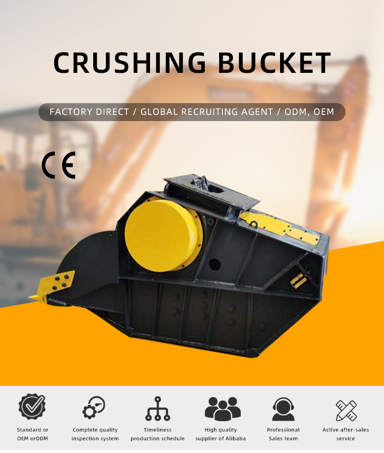 Gpr Heavy Duty Construction Machine Attachment: Crusher Buckets For ...