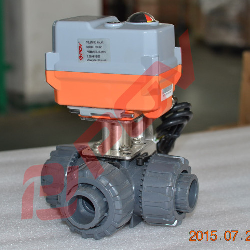 Dc24v Bracket Pvc Ball Valve Normal On Off 15nm Electric Actuator, High ...