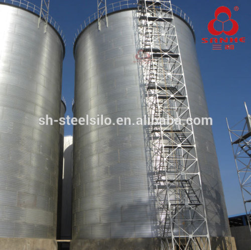 Peanut Storage Galvanized Steel Hopper Silo Round Coffee Bean Silos ...