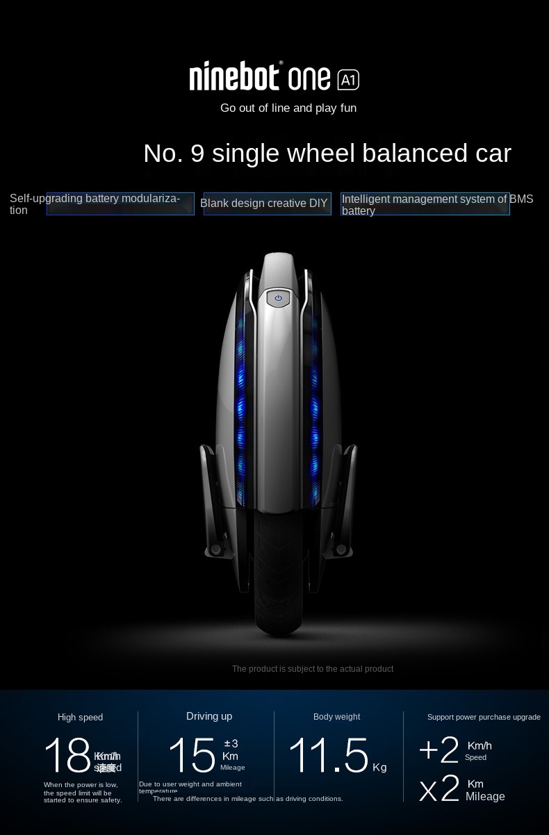 Ninebot 1 A1 No. 9 균형 자동차 스쿠터, Bossgoo.com의 고품질 Ninebot 1 A1 No. 9 균형 ...