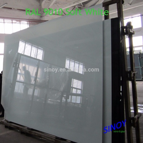 Ral 9010 Softe White Opaque Glass, White Lacquered Glass, White Color ...