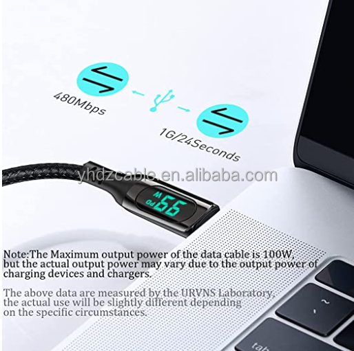 5a Fast Charge Pd 100w Metal Braided Data Cable For Apple 13/12/14 Pro ...