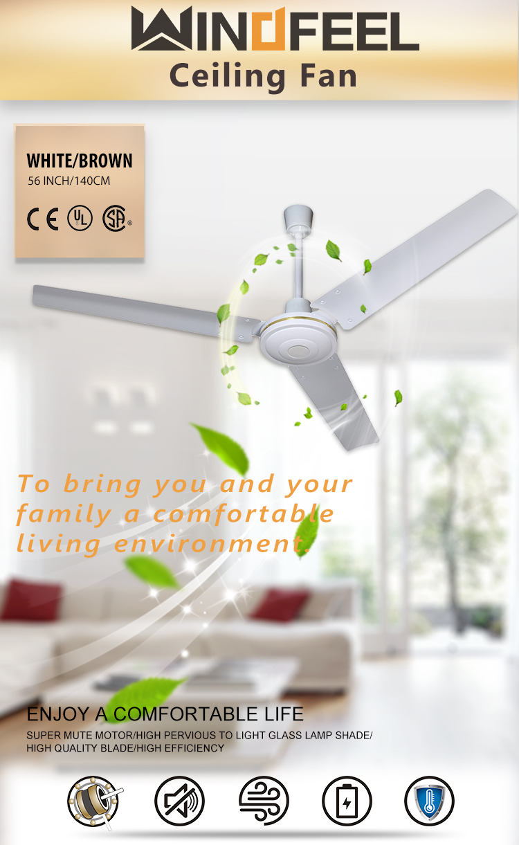 56 Inch Aluminum Blade Aura Ceiling Fan, High Quality 56 Inch Aluminum ...
