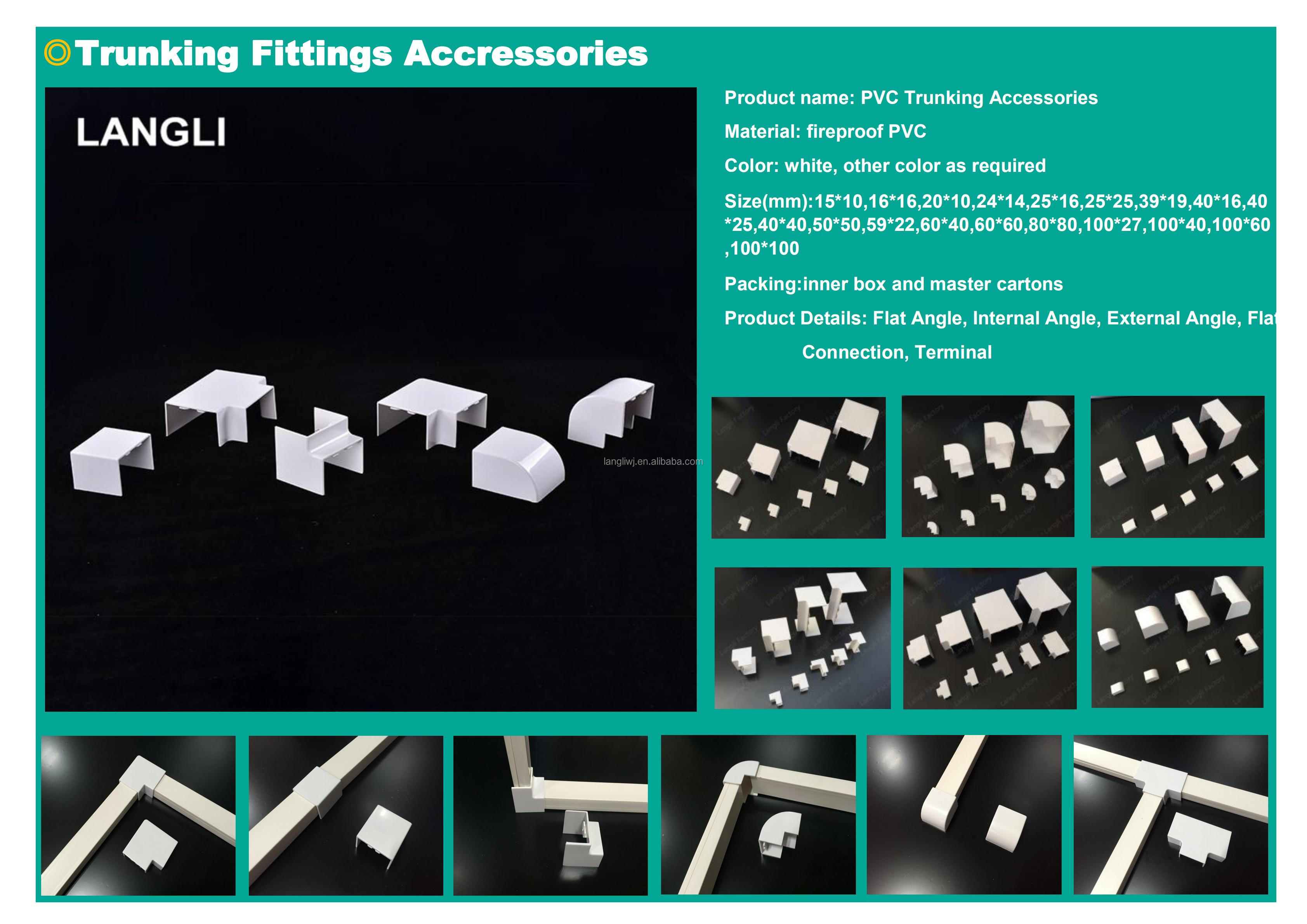 Electrical Pvc Cable Trunking Fittings And Accessories, High Quality ...