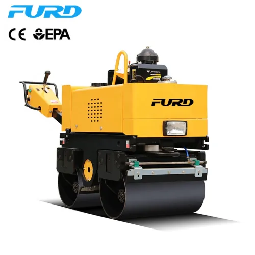 Walk-behind Double Drum Tandem Vibratory Road Roller With Ce ...