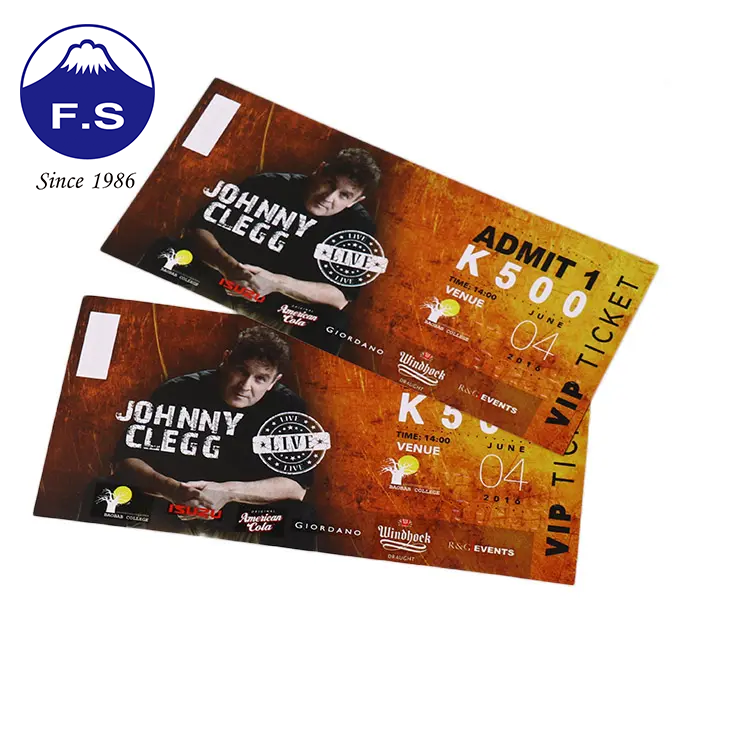 Eco-friendly Custom Professional Cmyk Print Discount Ticket, High ...