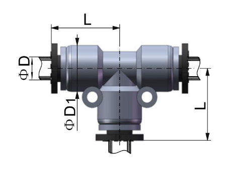 PUT Union Tee Push On Pneumatic Hose Fitting China Manufacturers Suppliers Factory Exporter