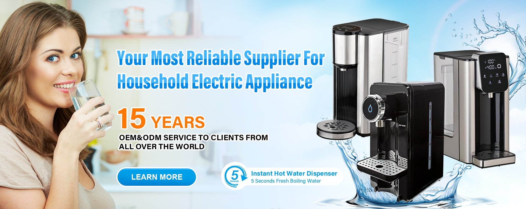 3.8l Smart Automatic Instant Water Dispenser With Cold, Warm, And Hot ...