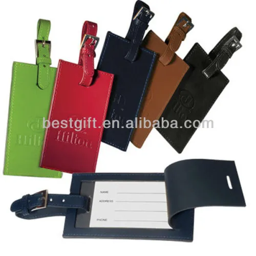 Leather Front Cover Id Card Luggage Tag, High Quality Leather Front ...