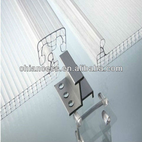 U-lock Polycarbonate Sheet 4-layer Rectangle Structure Daylighting ...
