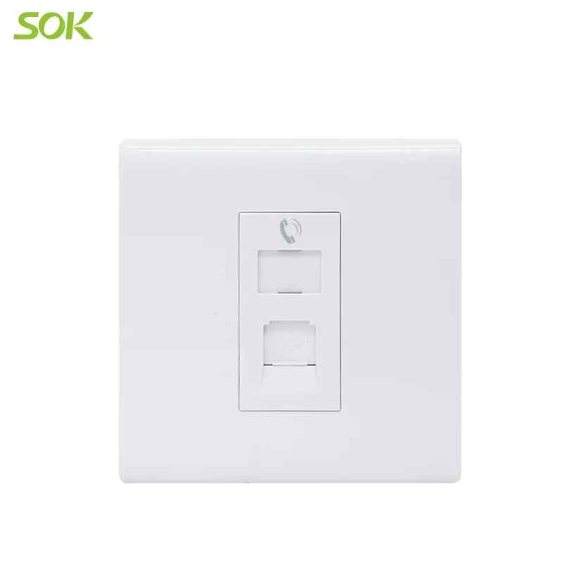 Rj11 Tel Socket Outlet 1gang Electrical Sockets, High Quality Rj11 Tel ...