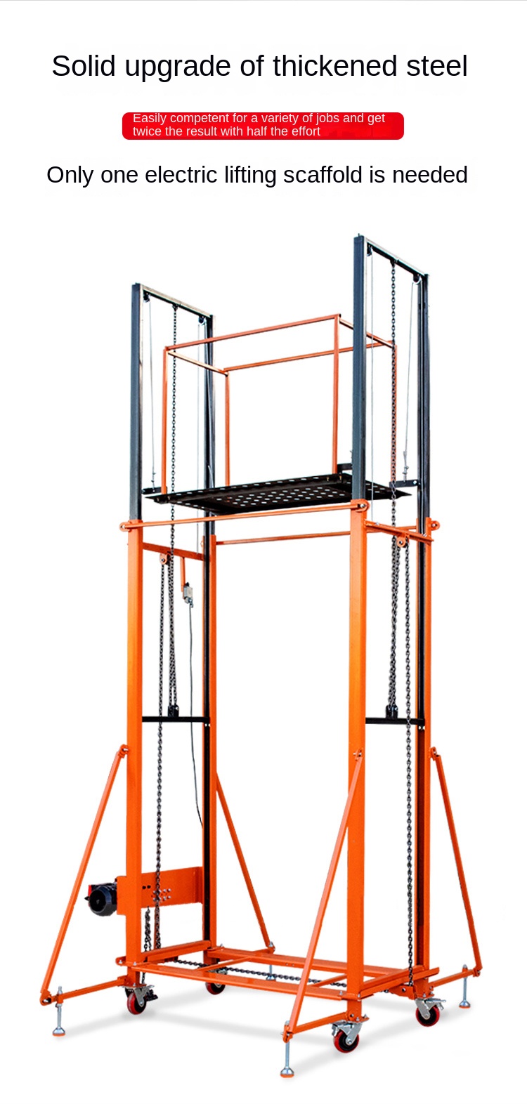 Electric Scaffolding Lift And Foldable Construction Scaffold: Parts And ...
