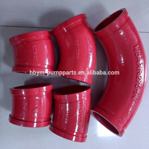 Ductile Cast Iron Concrete Pump Casting Elbow, High Quality Ductile ...