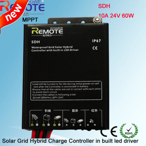 Hybrid Solar Controller 60w Solar Grid Charge Controller 10a 12v, High ...