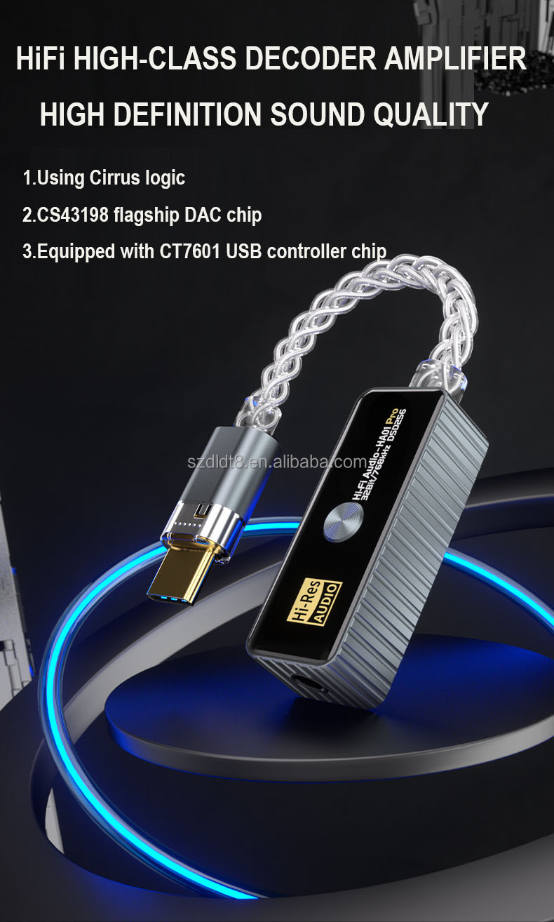 Type C To 3.5mm Hi-res Hi-fi Audio Decoder Adapter, High Quality Type C ...