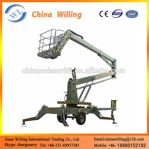 Vehicle Mounted Boom Lift/mobile Boom Lift/trailer Boom Lift, High ...