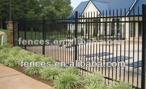 High Security Black Welded Picket Fence, High Quality High Security ...