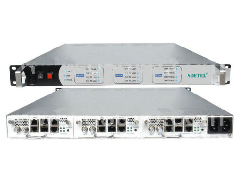 4 Channels Sfp Impts Ip Qam Modulator Ce 40db Mer , 860mhz Catv Digital ...