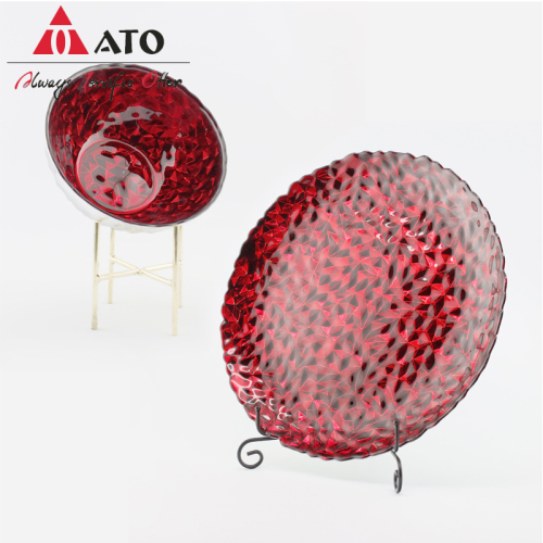 Ato Glass Charge Plate With Plating Red, High Quality Ato Glass Charge ...
