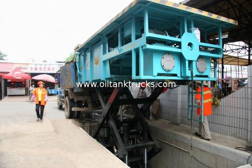 Modular Underground Horizontally Lifting Compression Waste / Garbage ...