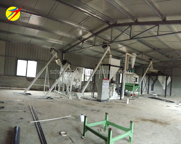 1 Ton Per Hour Mini Feed Mill Plant - Whole Feed Production Line ...