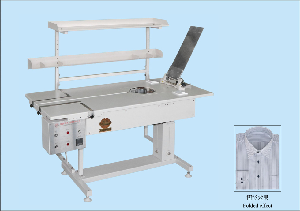 Pneumatic Shirt Folding Table With Material Shelf, High Quality ...