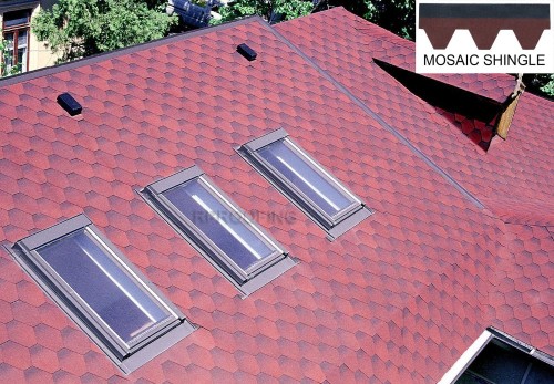 Mosaic Shingle Roof,fiberglass Roof Tile With High Quality, High ...