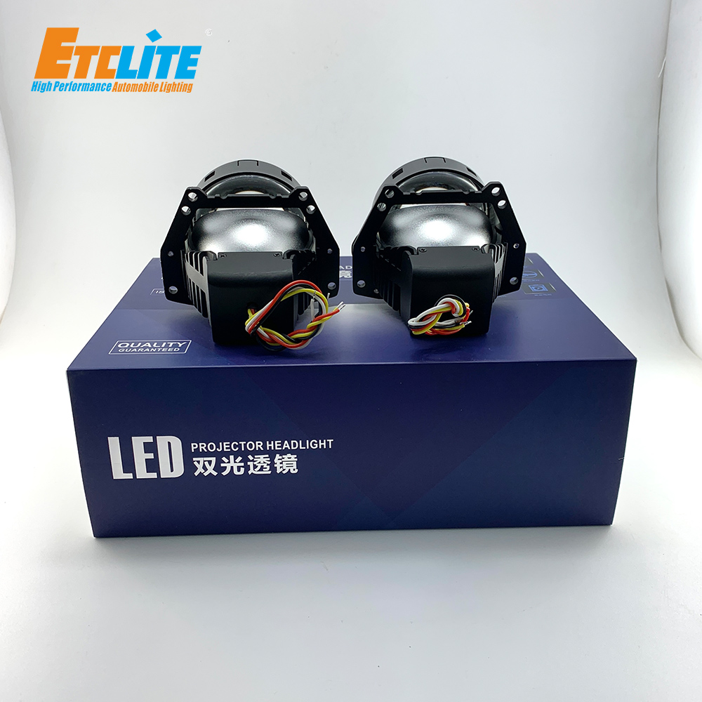 3 Inch Pro Bi Led Projector Lens 6000k Curved Surface Led Headlight ...