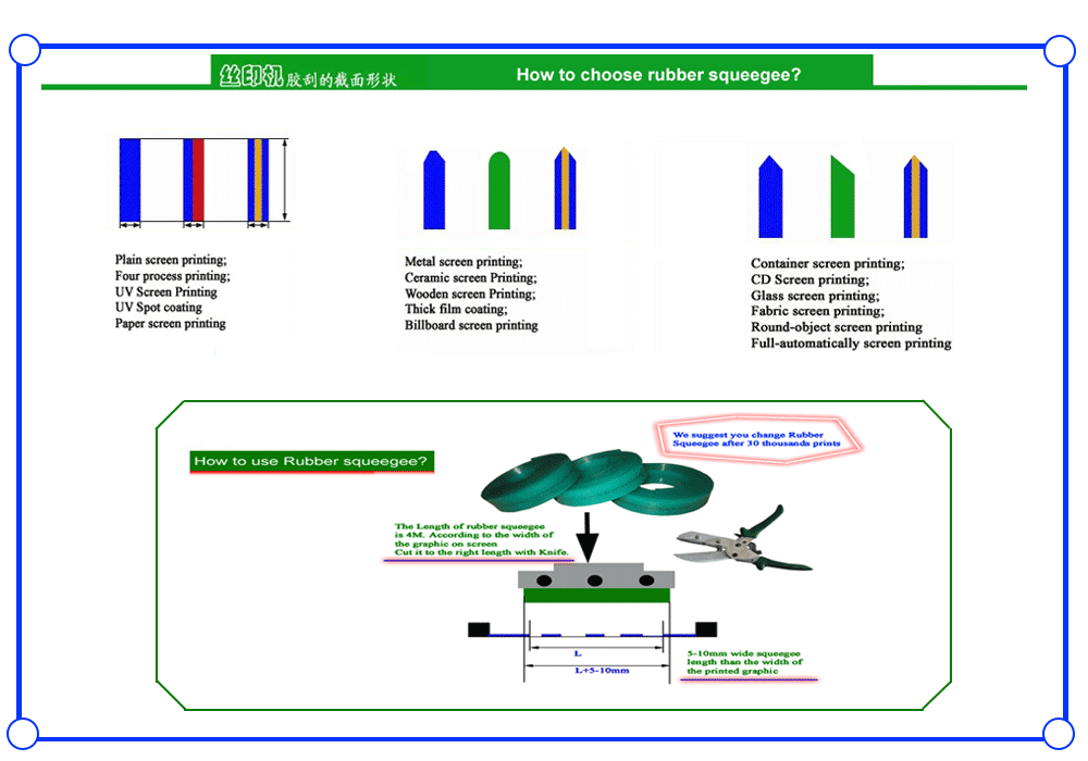 Rubber Squeegee - KC Printing Machine (Group) Limited