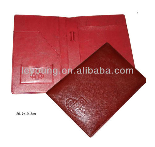 Red Leather Look A4 Compendium File Folders, High Quality Red Leather ...