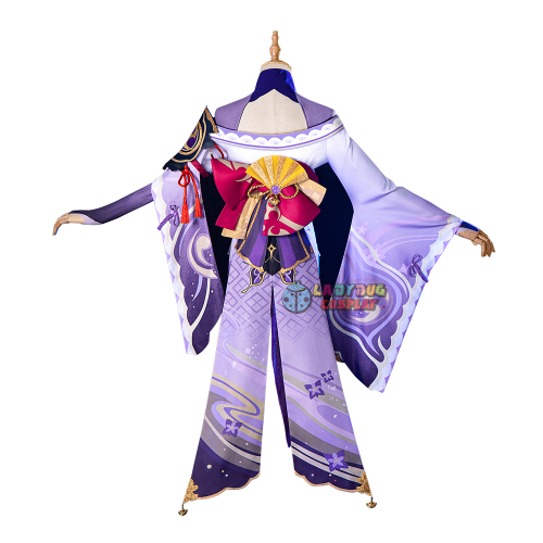 Genshin Impact Raiden Shogun Cosplay Costume, kualitas tinggi Genshin ...