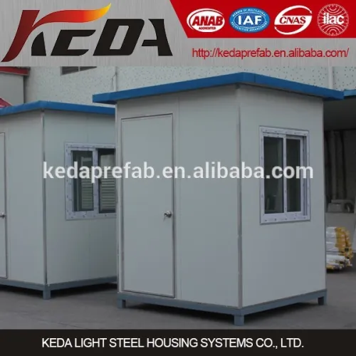Cheap Steel Panelized Portable Security Guard House, High Quality Cheap ...