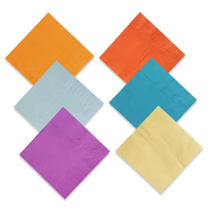 Colorful Pure Color Disposable Paper Napkins, High Quality Colorful ...