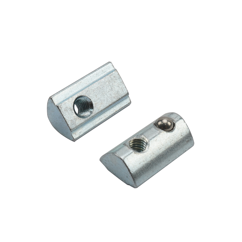 Din Carbon Steel T Nut Groove 8 Hammer Head Nut With Spring Loaded Ball ...