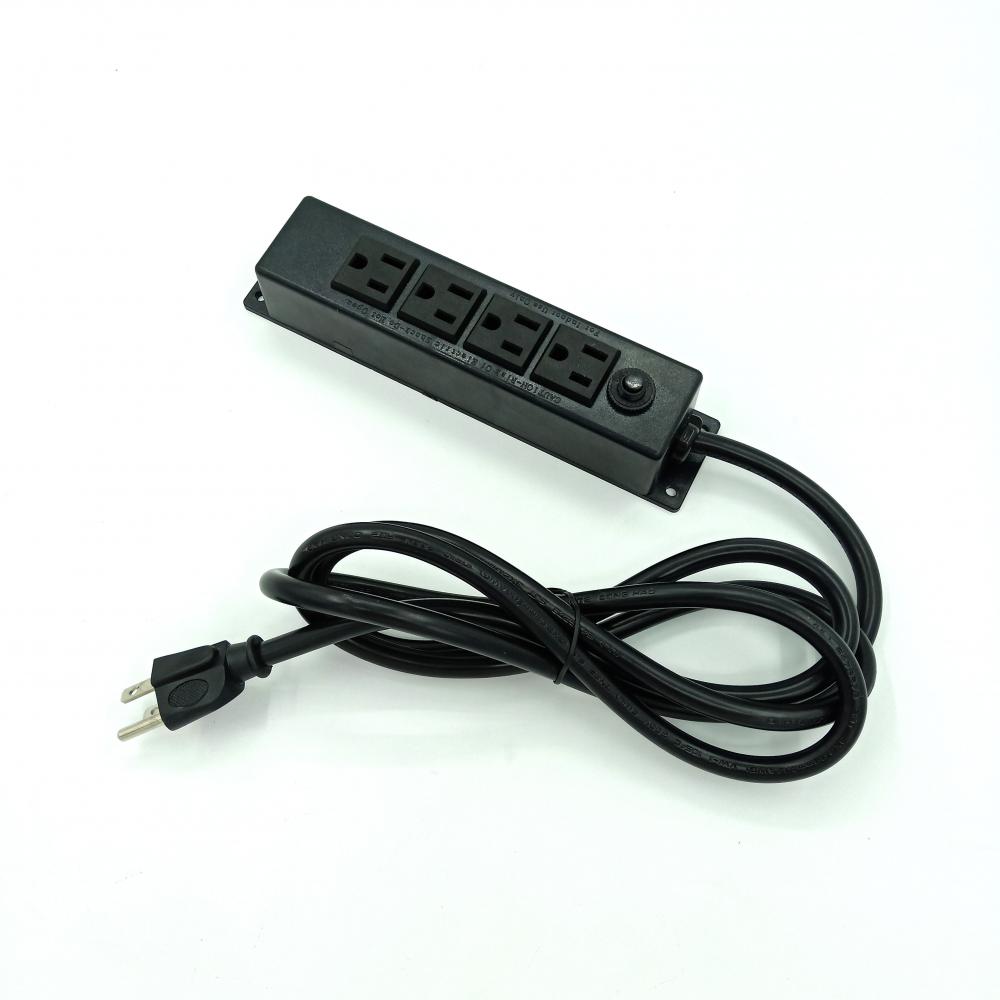 Surface Power Outlet With 4 Sockets Black, High Quality Surface Power ...