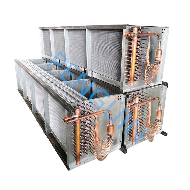 Aluminum Fin Air Cooled Condenser For Cold Room Refrigeration - Copper ...