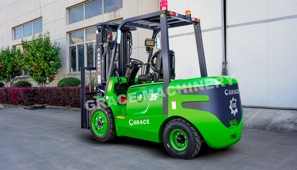 Lithium Battery Forklift 3 Ton Electric Side Shifter Duplex 3m Mast ...
