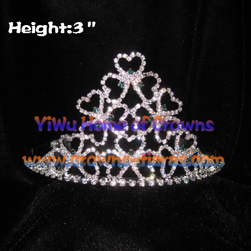 3 Inch Shamrock Crystal Pageant Crowns, High Quality 3 Inch Shamrock ...